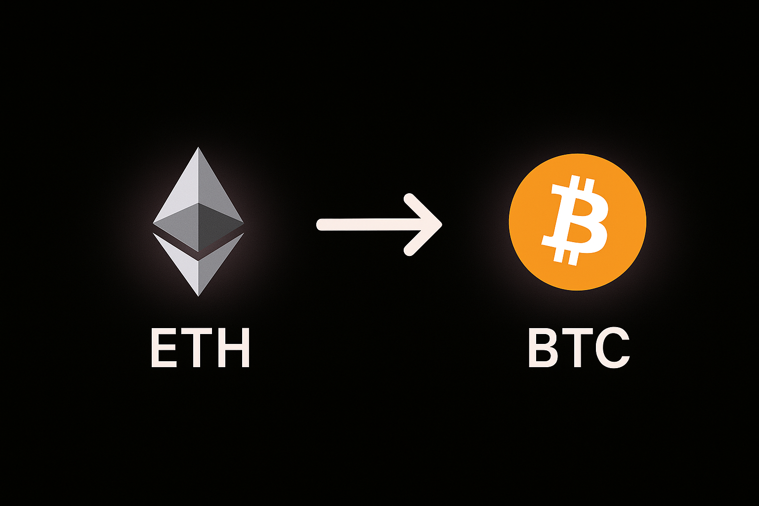 How to convert ETH to BTC without KYC | swapcherry